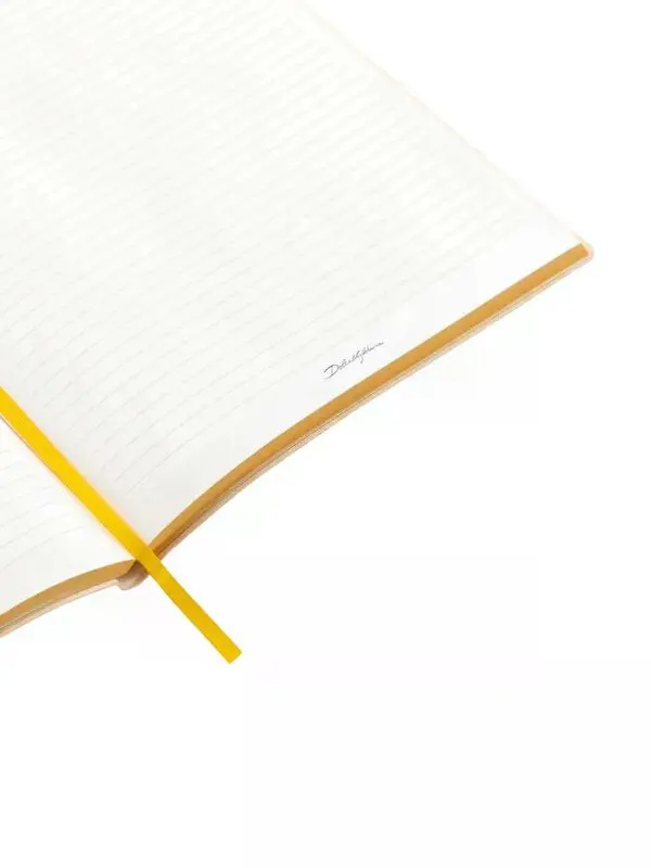 Dolce & Gabbana Large Ruled Patterned Notebook