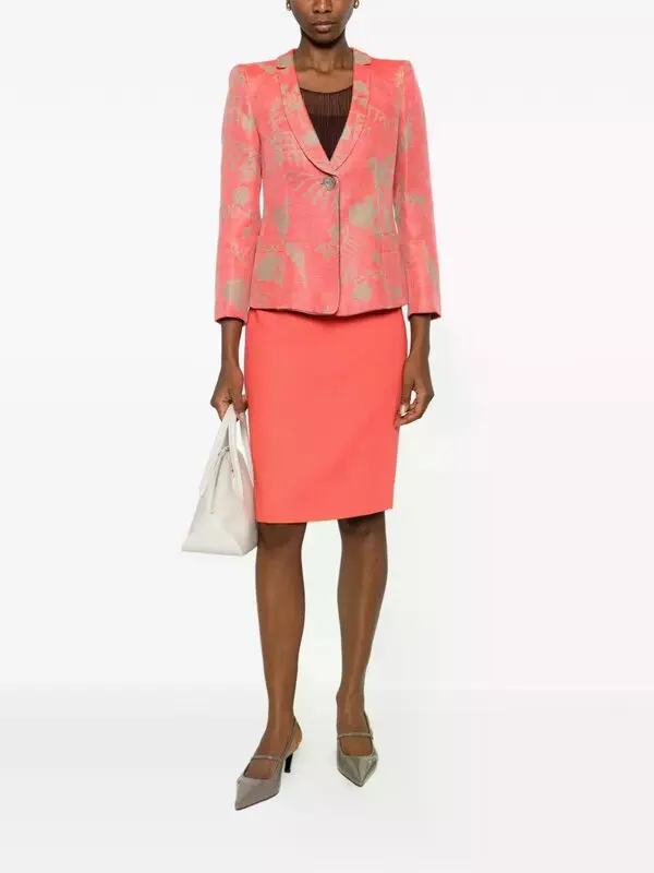 Giorgio Armani 2000s Patterned Silk Suit