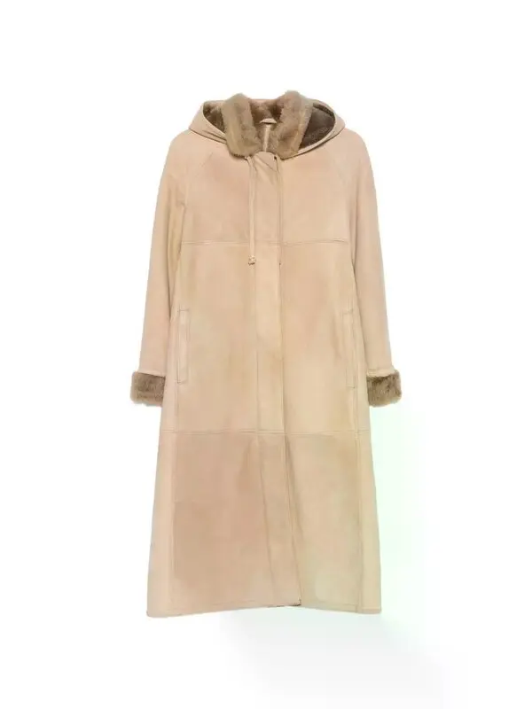 A.N.G.E.L.O. VINTAGE CULT 1990s Hooded Coat With Shearling Trim