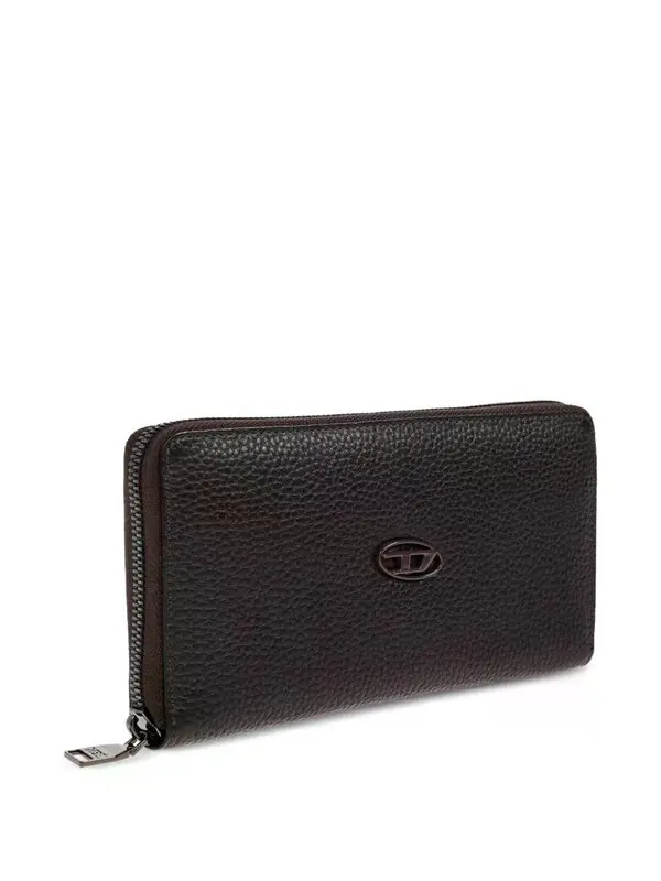 DIESEL® Logo Zip Wallet - Brown