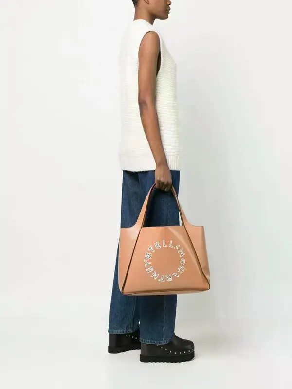 Stella McCartney Broderie Anglaise-logo Tote Bag