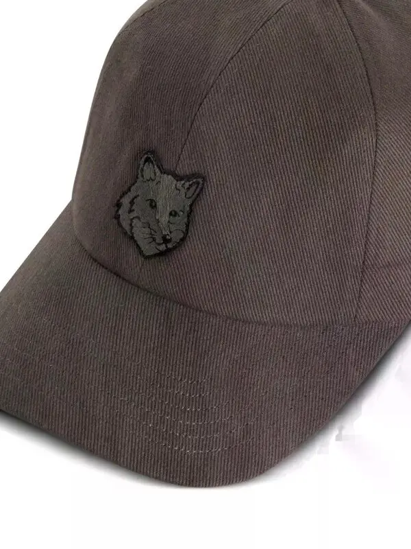 Maison Kitsuné Fox Motif Baseball Cap - Brown