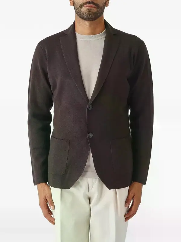 FILIPPO DE LAURENTIIS Buttoned Wool Cardigan - Brown