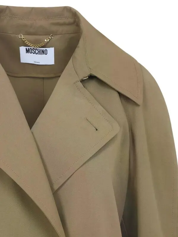 Moschino Belted Double-breasted Coat