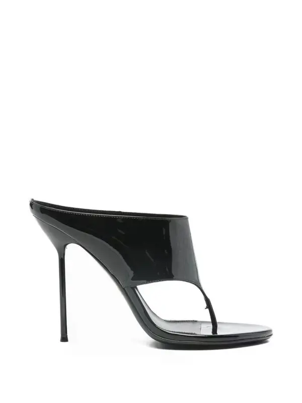 Paris Texas Lidia Stiletto Heel Sandals - Black