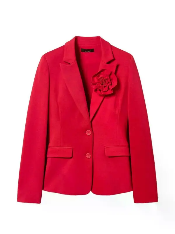 TWINSET Floral-appliqué Blazer - Red