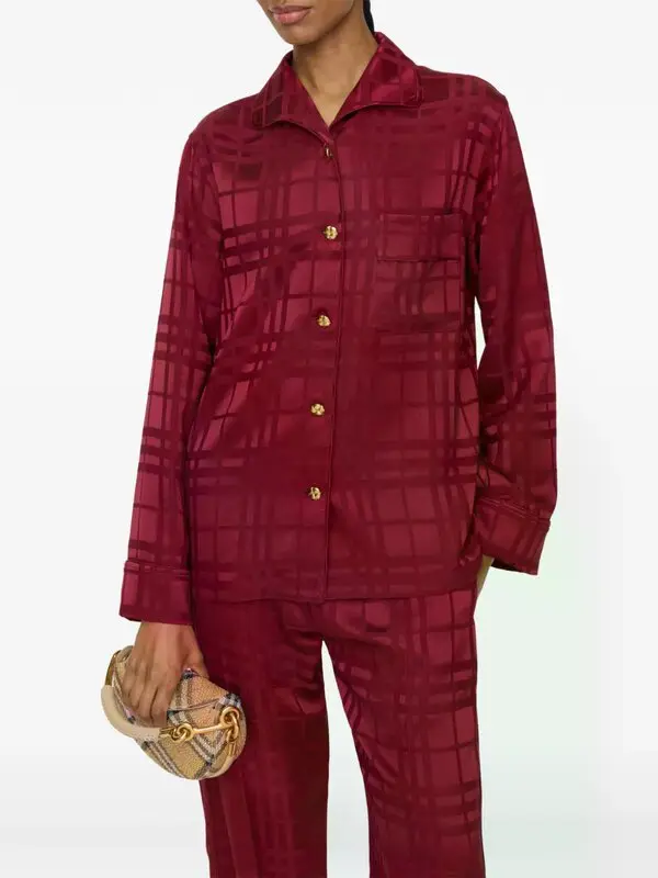 Burberry Check Pajama Top