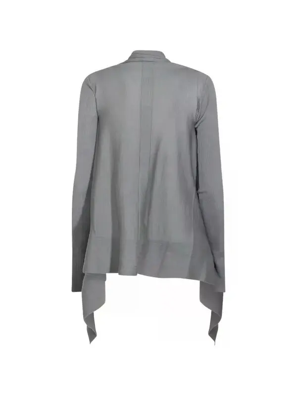 Rick Owens Ribbed-knit Asymmetric Cardigan