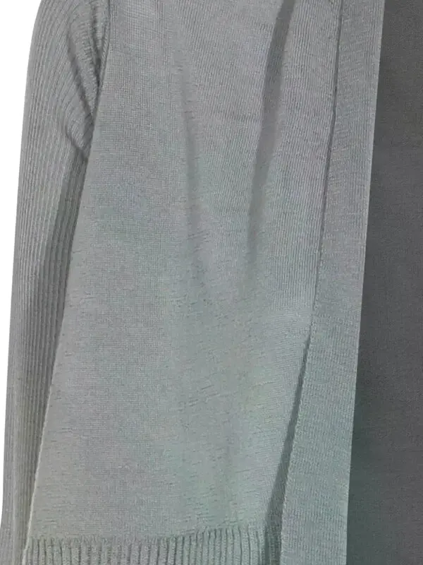 Rick Owens Ribbed-knit Asymmetric Cardigan