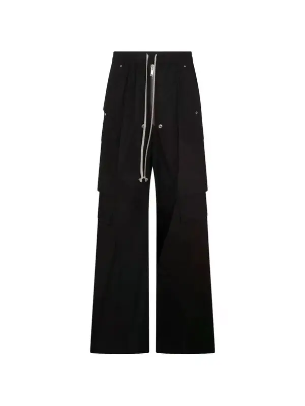 Rick Owens Cargobelas Drawstring-fastening Cargo Pants - Black