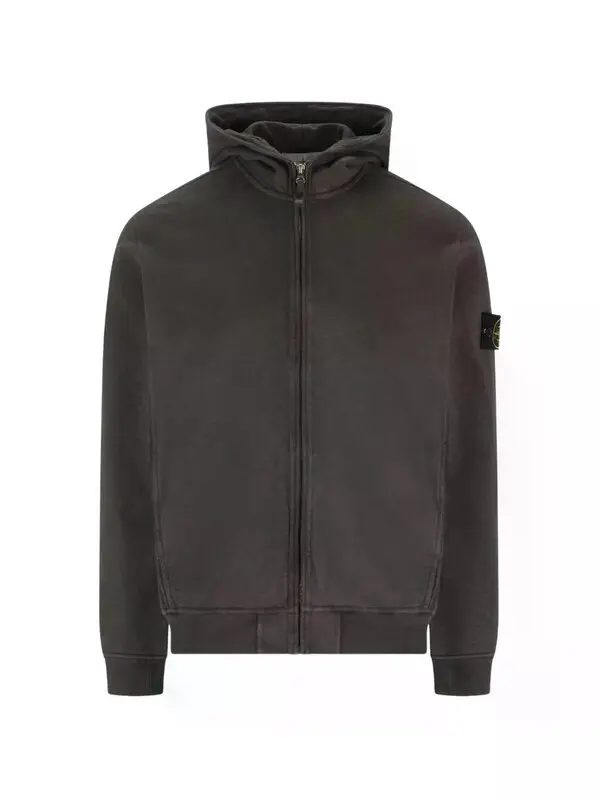 Stone Island Hooded Zip-up - Grey