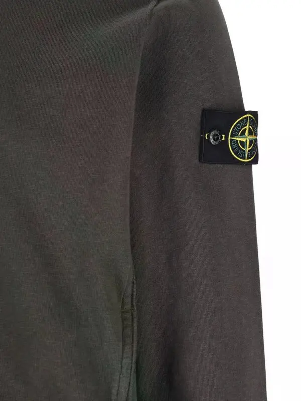Stone Island Hooded Zip-up - Grey
