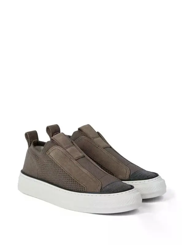 Brunello Cucinelli Knitted Slip-on Sneakers