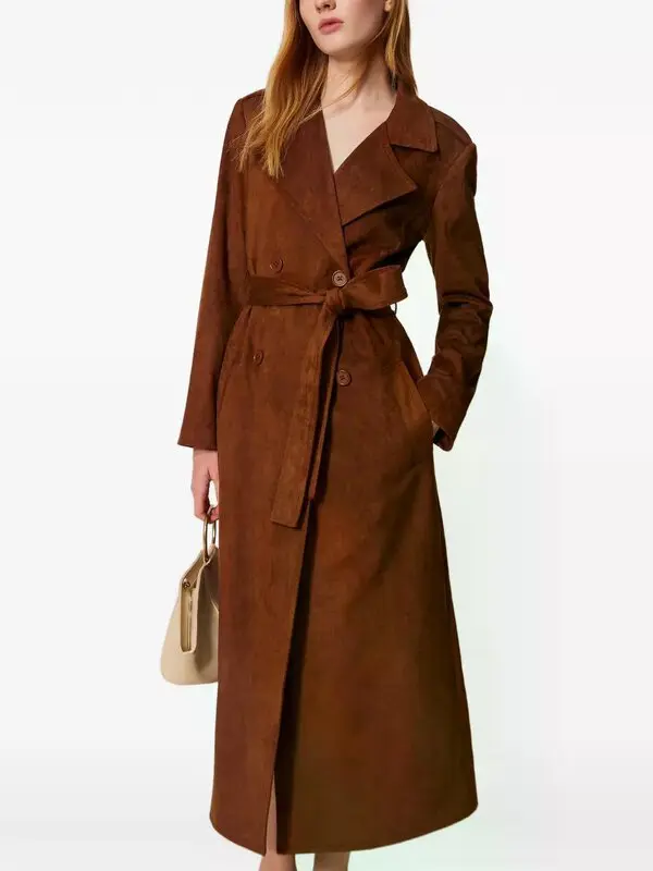 TWINSET Belted Trench Coat