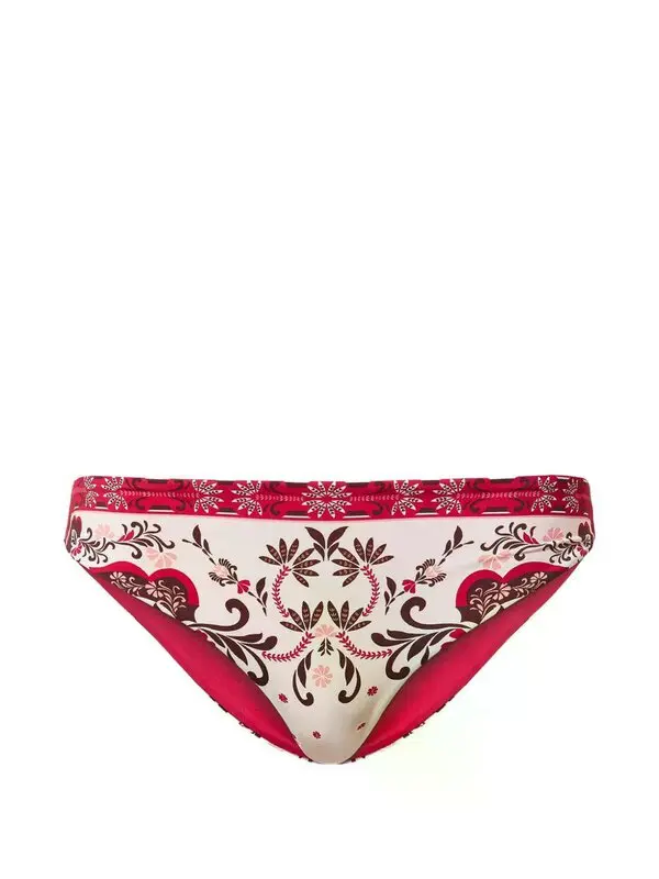TWINSET Foulard-print Bikini Bottom - Pink