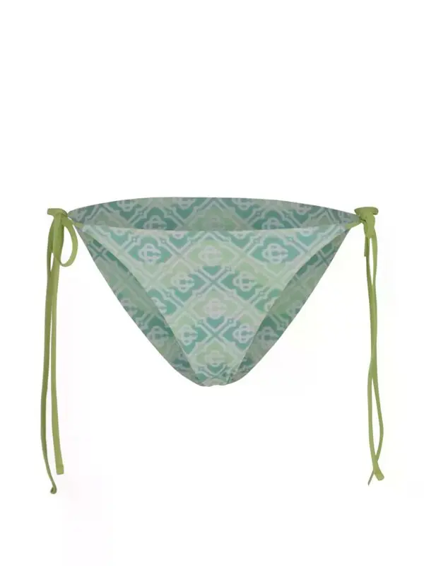 Casablanca Monogram Tie Side Bottoms - Green
