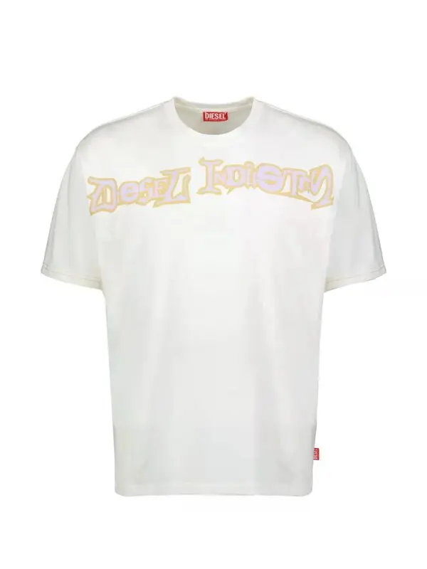 DIESEL® Relaxed Cotton T-shirt With Industry Print