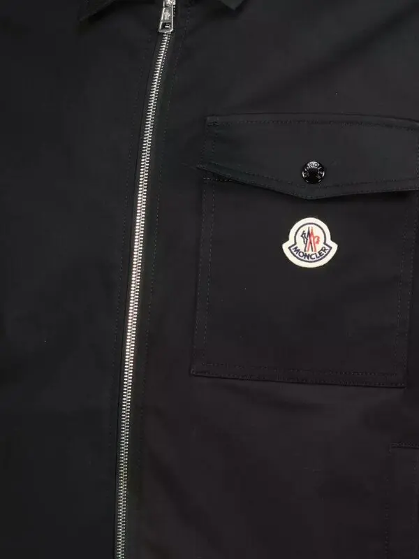 Moncler Logo-appliqué Zip Shirt Jacket
