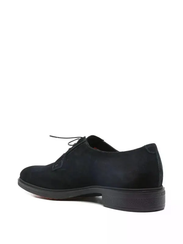Santoni Elastic-panel Lace-up Oxford Shoes
