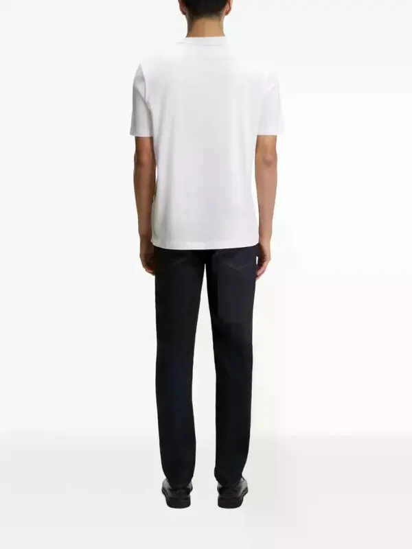 BOSS Stripe-artwork T-shirt In Cotton Jersey