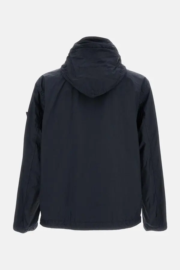 Stone Island Hooded Zip-up Jacket - Blue