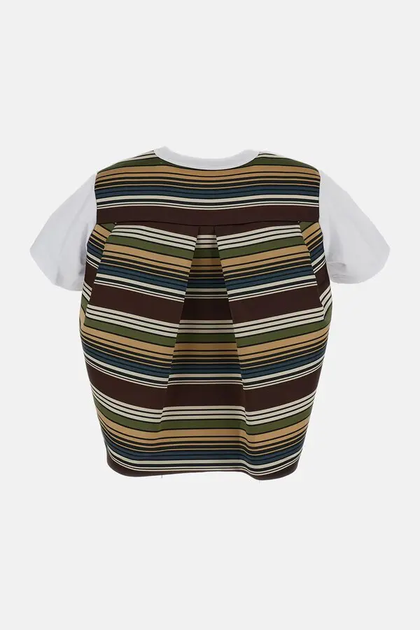 Sacai Horizontal Striped T-shirt