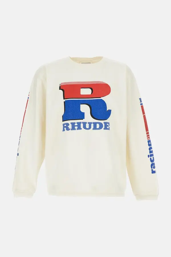 Rhude Petrol Split Logo Sweater - Multicolor
