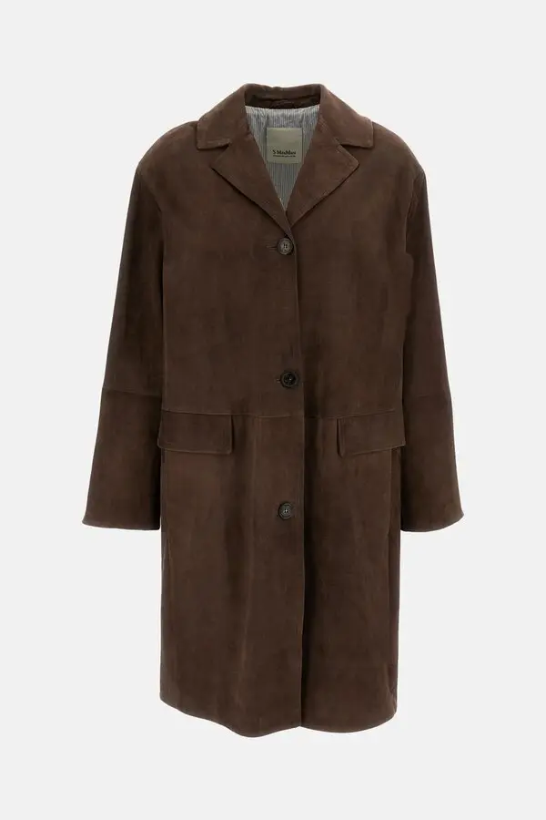 Max Mara Ortensia Suede Overcoat