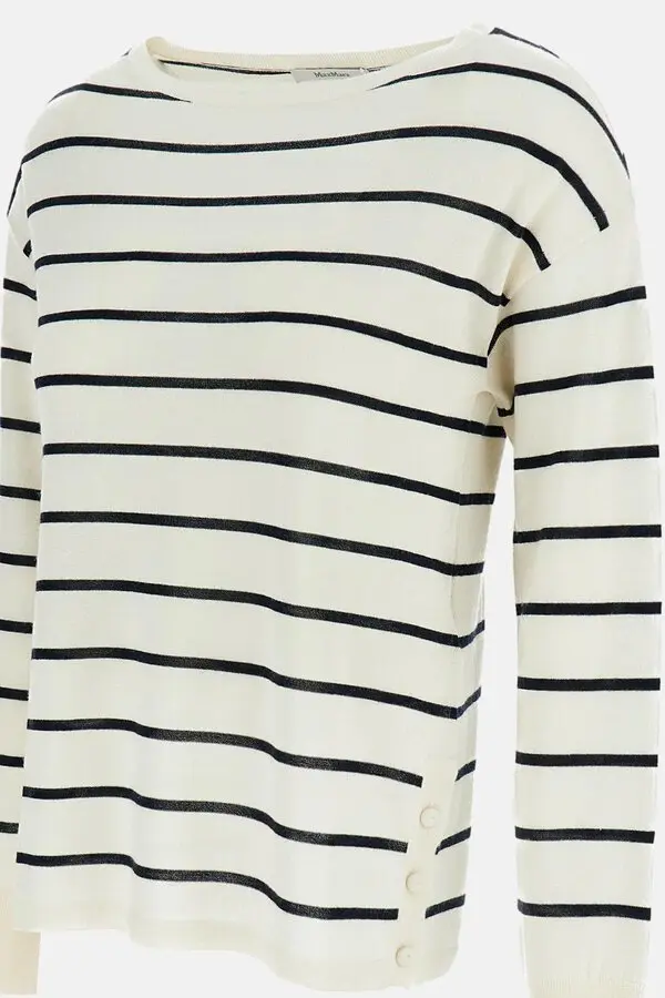 Max Mara Striped Long Sleeve T-shirt - Multicolor