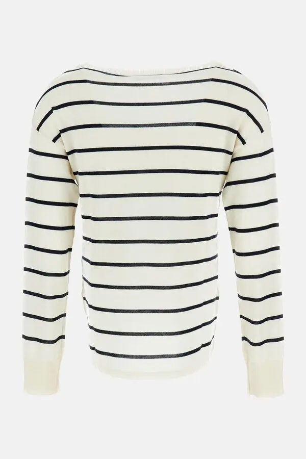 Max Mara Striped Long Sleeve T-shirt - Multicolor