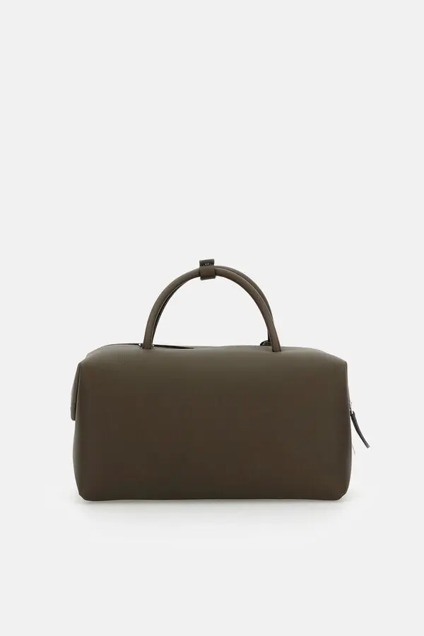 Max Mara Medium Calfskin Bowling Bag - Green