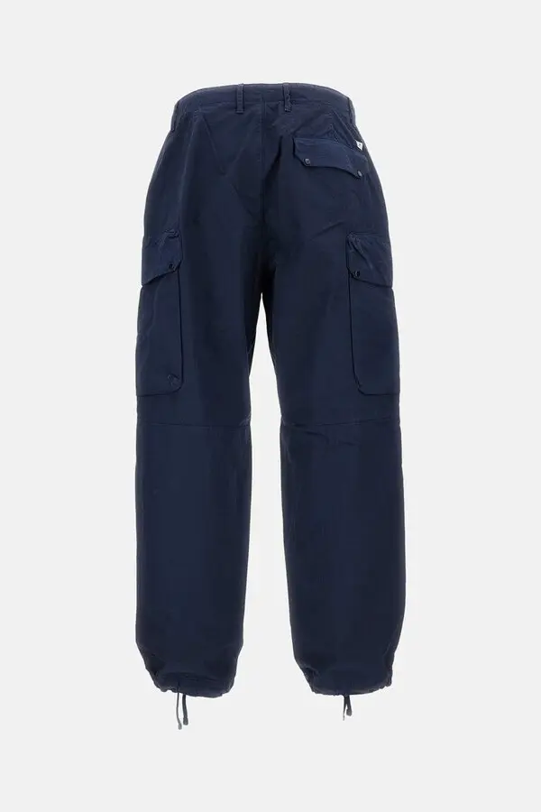 C.P. COMPANY Boxy Micro-reps Cargo Pants With Lens Detail - Blue