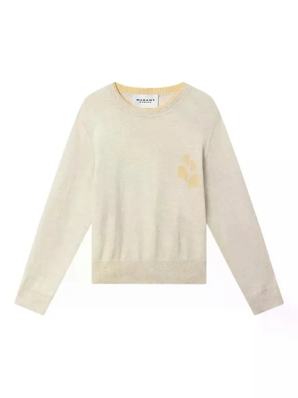 MARANT ETOILE Lanta Logo-detail Pullover - Neutrals