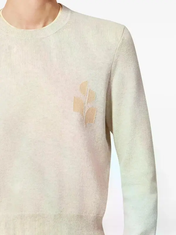 MARANT ETOILE Lanta Logo-detail Pullover - Neutrals