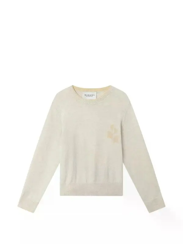 MARANT ETOILE Lanta Logo-detail Pullover - Neutrals