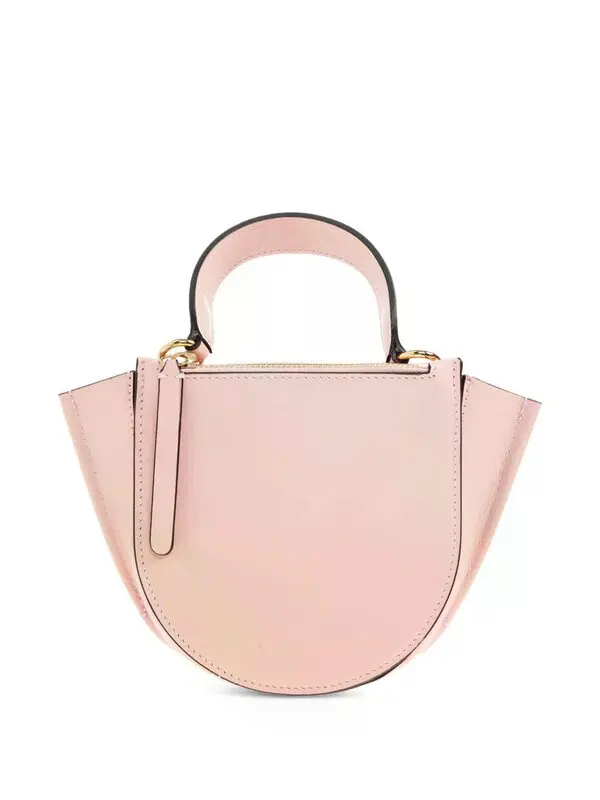 WANDLER Hortensia Piccola Leather Top Handle Bag - Pink