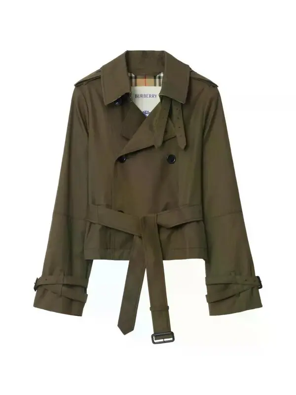 Burberry Cropped Belted Jacket