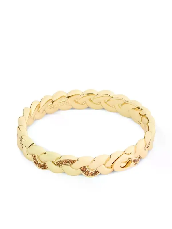 Coach Signature Braided Bracelet - Gold