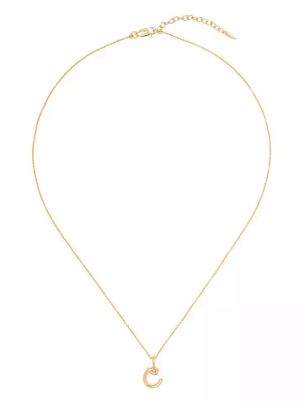 MISSOMA Molten Initial Pendant Necklace - Gold