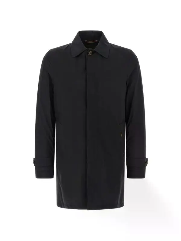 MOORER Vittor-ac Long-sleeve Coat - Black