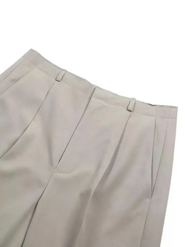 MAISON MARGIELA Pleated Wide-leg Trousers - Neutrals