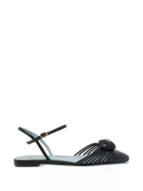 Valentino Garavani Pointed-toe Ballet Flats - Black