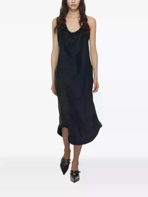 Carven Sleeveless Silk Open Back Dress