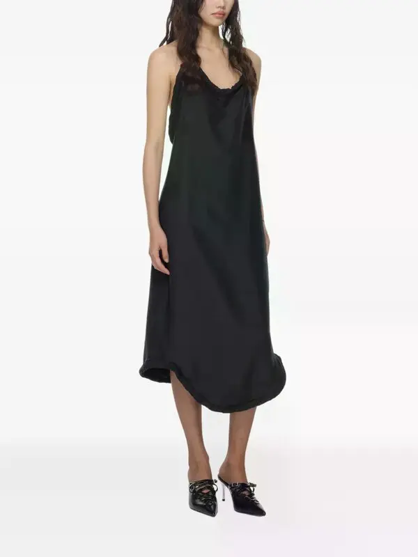 Carven Sleeveless Silk Open Back Dress