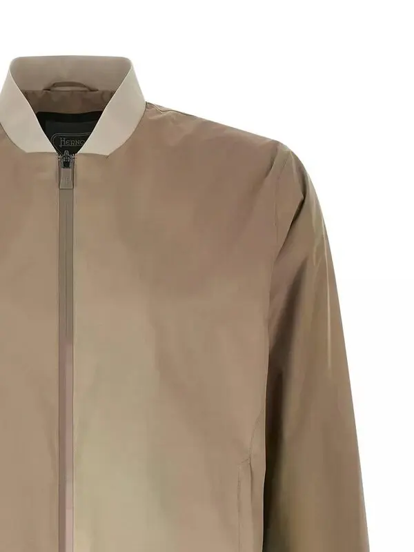 Herno Zip-up Bomber Jacket - Brown