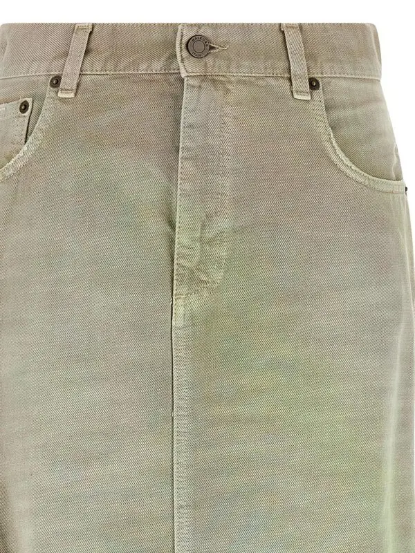 HAIKURE Panel Construction Asymmetric Skirt - Neutrals