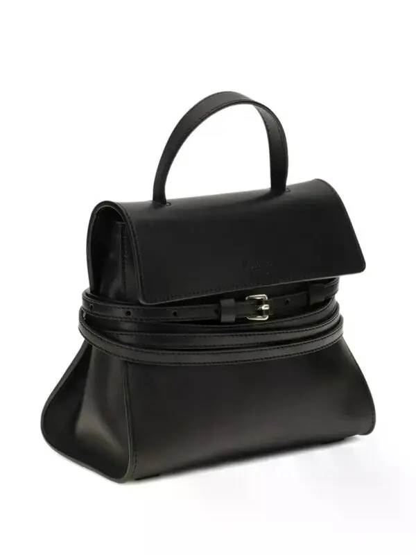 Moschino Leather Tote Bag With Buckle
