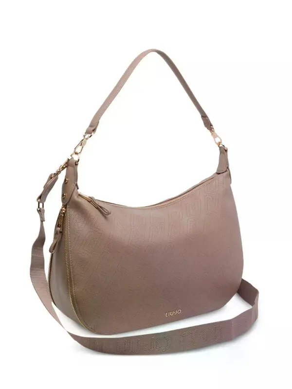 Liu Jo Logo Zip Shoulder Bag - Neutrals
