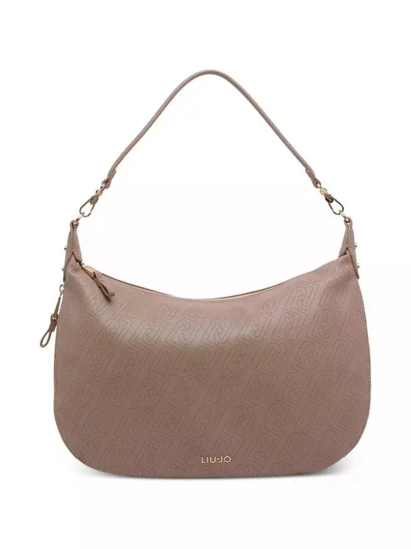 Liu Jo Logo Zip Shoulder Bag - Neutrals