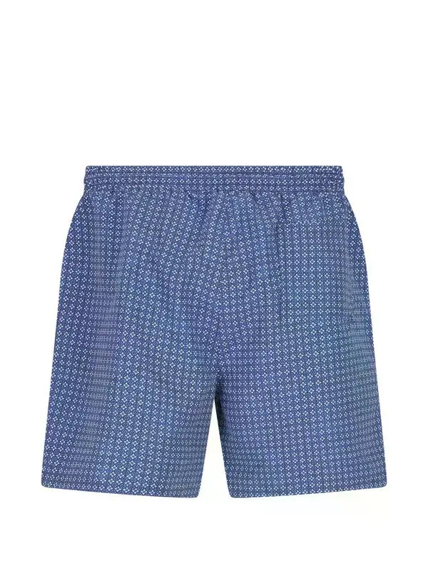 Brunello Cucinelli Geometric-pattern Swim Shorts